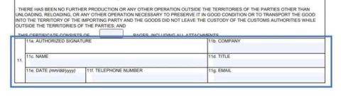USMCA Certificate of Origin - Sample USMCA Form & Expert Guidance