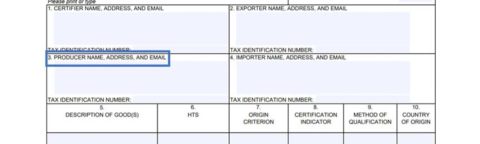 USMCA Certificate of Origin - Sample USMCA Form & Expert Guidance