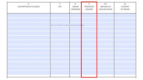 USMCA Certificate of Origin - Sample USMCA Form & Expert Guidance